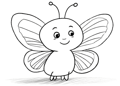 Dibujos de mariposas para colorear, imprimir y pintar