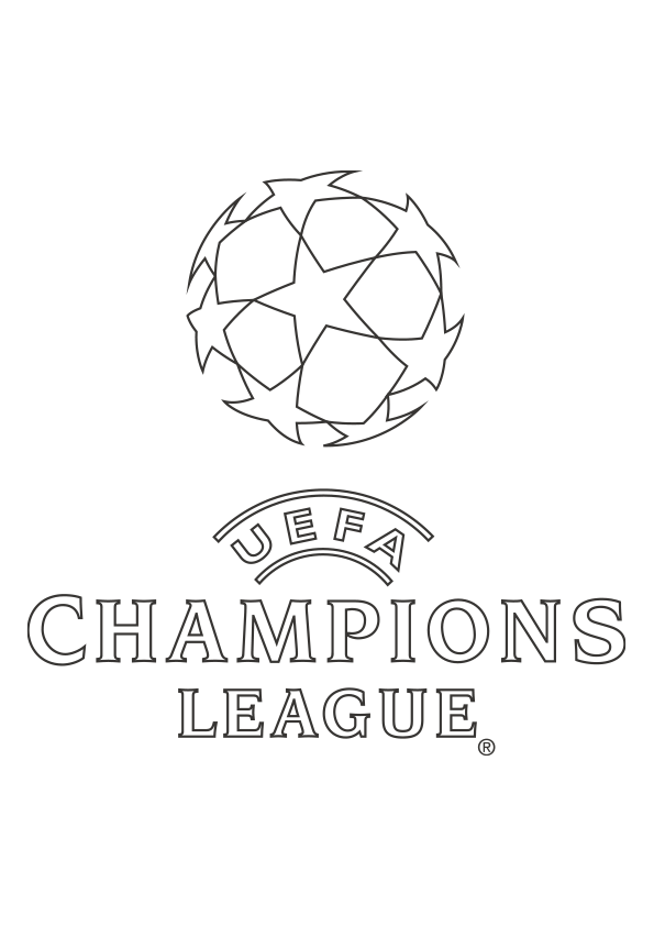 Logo Champions League Dibujo Para Colorear El Logo De La Uefa My Xxx