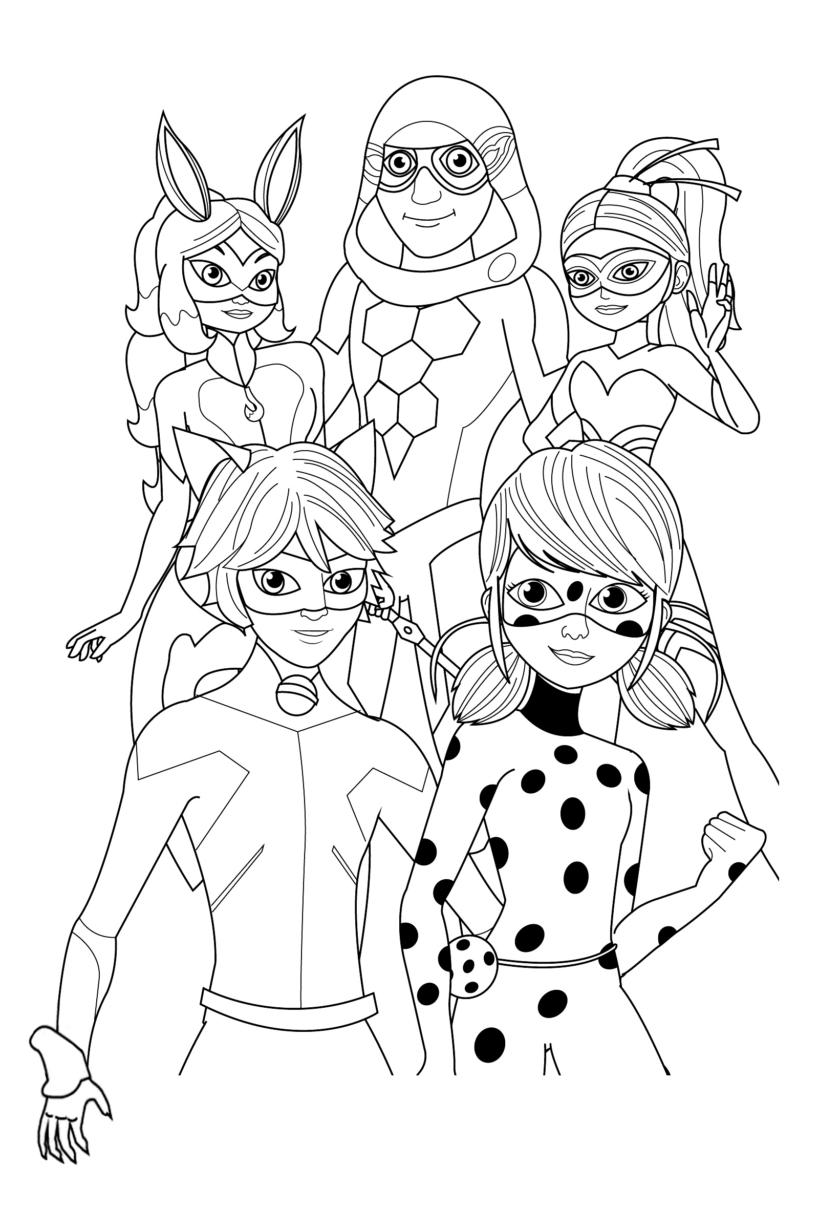 Dibujo para colorear los personajes de la temporada 2 de la serie ...