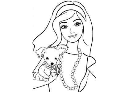 Barbie coloring pages and color images