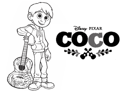 Pixar coloring pages. Disney's Pixar drawings.