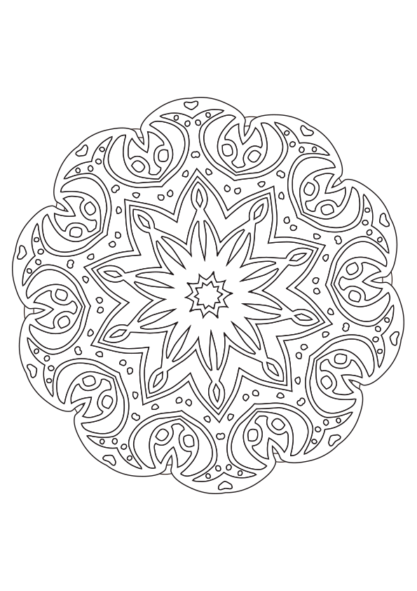 Mandalas coloring pages