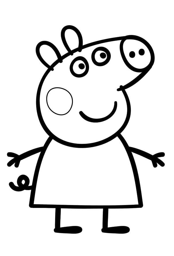 Peppa Para Colorear