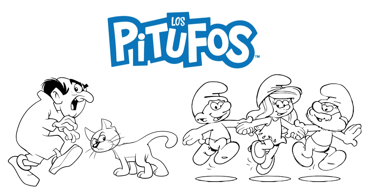 Dibujos Para Colorear De Los Personajes De Los Pitufos 2